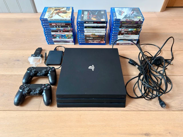 SONY PS4 PRO 1TB Console Mega Bundle: 35 Games, 2 Controllers ...