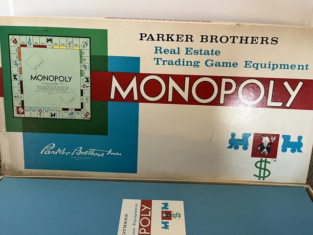 RARE VINTAGE CO. 1961 Monopoly Board Game Parker Brothers Sealed New In ...