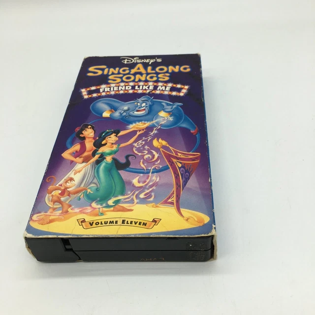 DISNEY'S SING ALONG Songs Friend Like Me VHS 1992 Kids Musical Walt ...