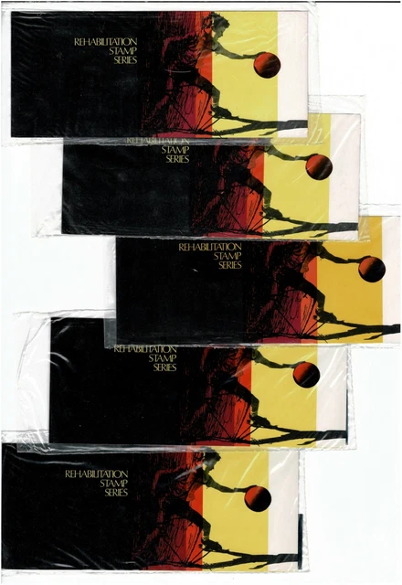 STAMPS AUSTRALIA 1972 Rehabilitation set of 3 in 5 x post office packs ...