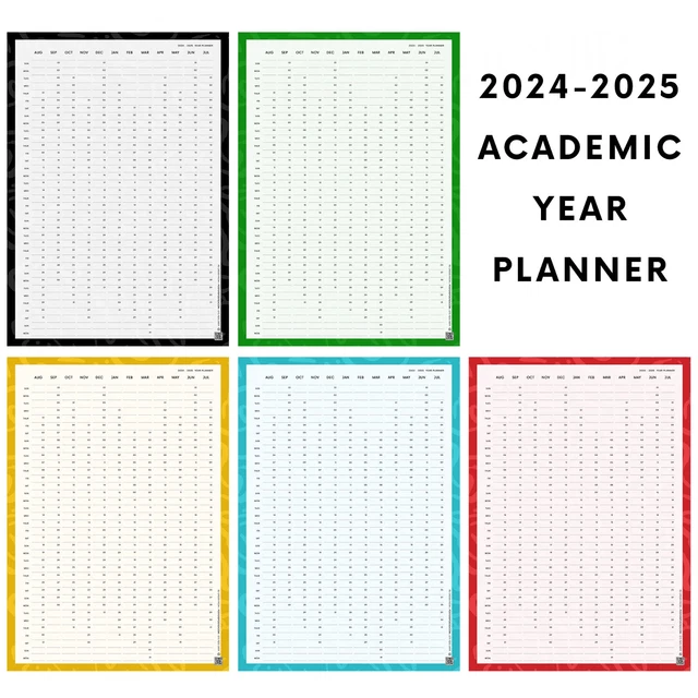 2024-2025 ACADEMIC YEAR Planner Calendar Week Month View Planner A5 A4 ...