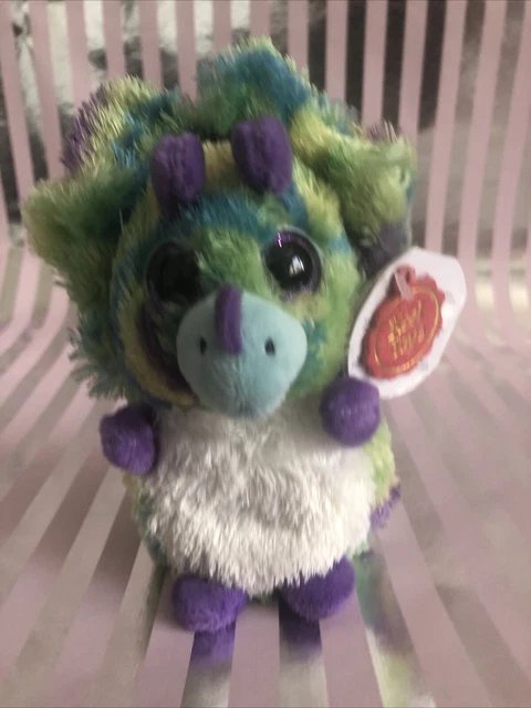 KEEL TOYS MINI Motsu Troy Triceratops Dinosaur Multicolour Soft Plush ...