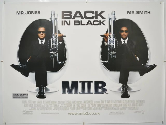 MEN IN BLACK II (2002) Original Quad Movie Poster - Will Smith, Tommy ...
