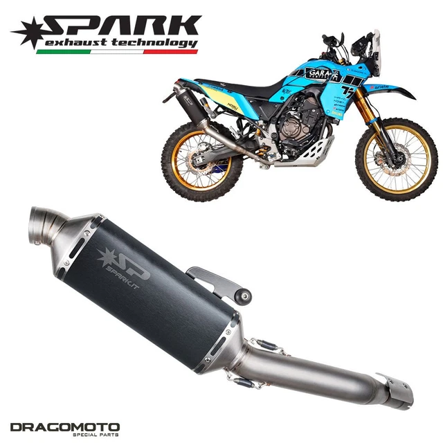 YAMAHA XTZ 690 Tenere 700 2019-2022 Exhaust SPARK Dakar Black ...