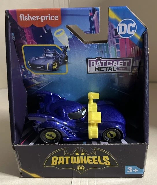 FISHER-PRICE BATWHEELS 1:55 Scale Car BAM the BATMOBILE with Utility ...