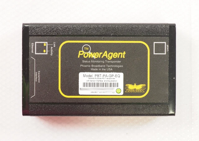 PHOENIX POWERAGENT PBT-PA-GP-EQ Status Monitoring Transponder w/Sensor ...