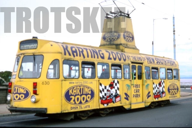 35MM SLIDE BLACKPOOL Transport Single Decker Tram Strassenbahn 630 2004 Original £4.99 - PicClick UK