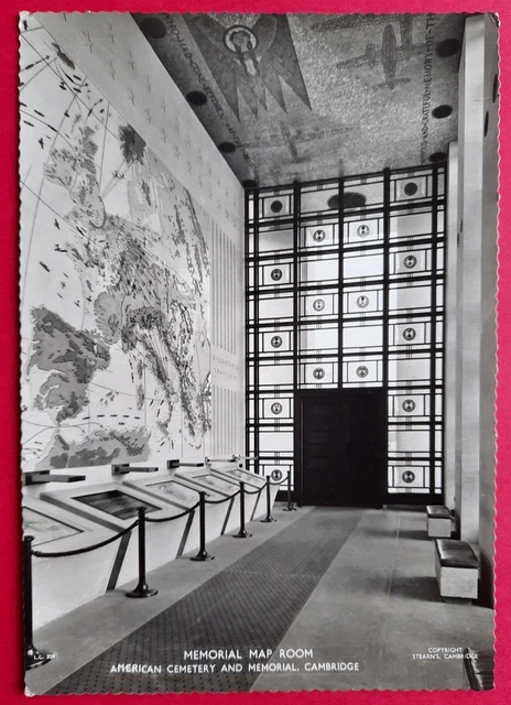 POSTCARD WW2 MEMORIAL Map Room.American Cemetery,Cambridge. RP. $9.03 ...
