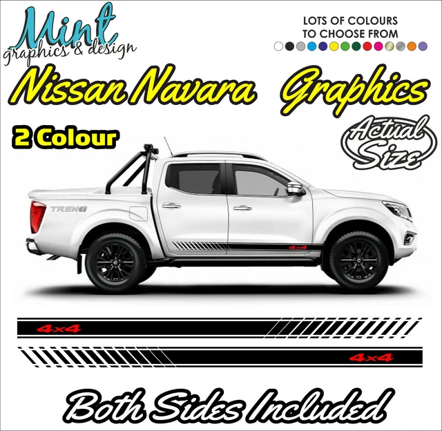 NISSAN NAVARA TRUCK Side Stripes Decals Stickers 4X4 Graphics FREE P&P ...