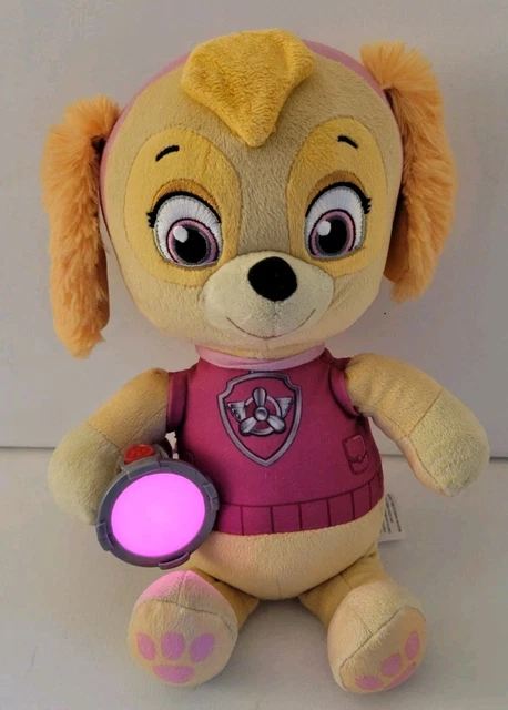 PAW PATROL SNUGGLE Up Lights and Sounds Skye Plush Soft Toy Night Light ...
