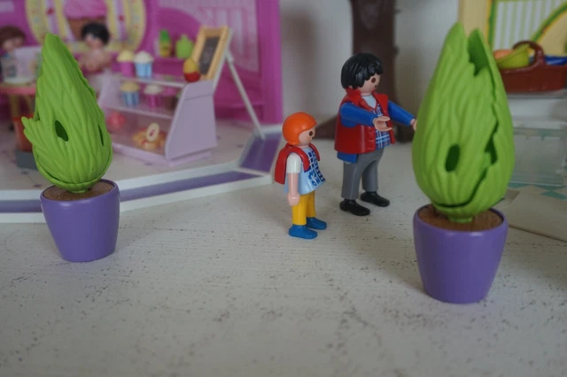 LOT DE PLAYMOBIL Le Café Cupcake N° 9080 + L'épicerie N° 9403 ...