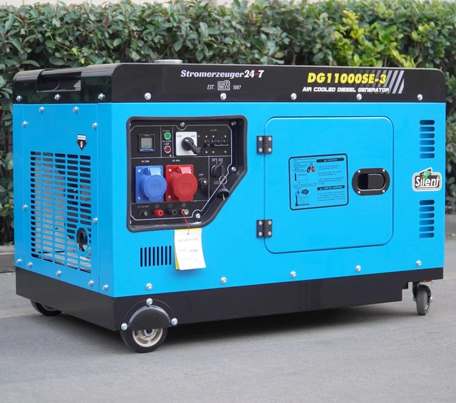 STROMGENERATOR 10KVA STROMERZEUGER Silent Dieselgenerator 230V/400V ...