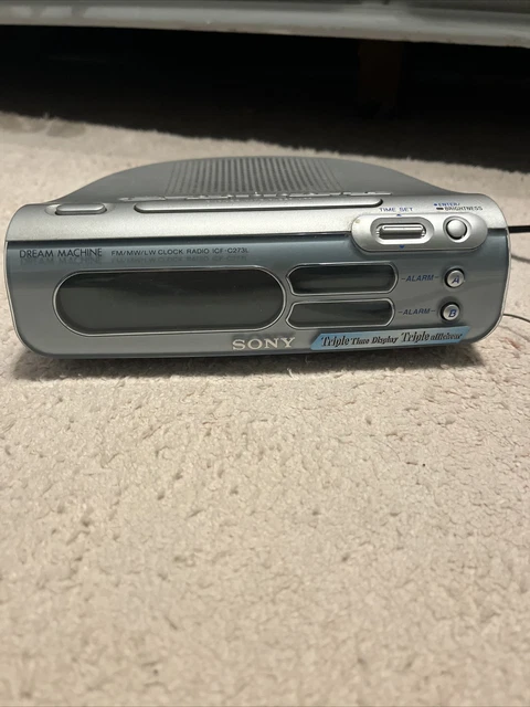 SONY DREAM Machine FM/MW/LW Clock radio ICF-C273L £15.00 - PicClick UK