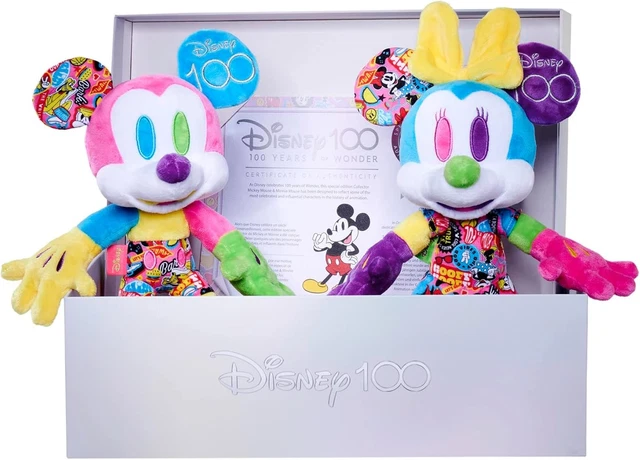 DISNEY 100 YEARS Anniversary Mickey & Minnie Mouse LIMITED EDITION ...