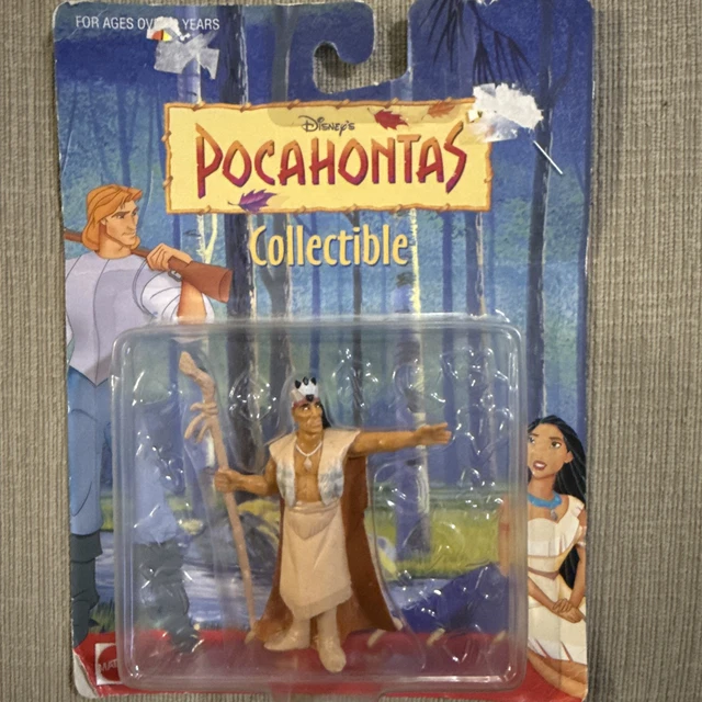 POCAHONTAS TOY FIGURE Chief Powhatan NWT Native-American cartoon Disney ...