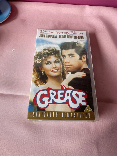 VINTAGE VIDEO - GREASE Vhs Video 20th Anniversary Edition ~. New/sealed ...
