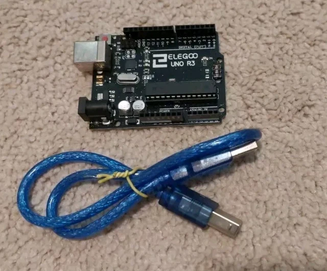 ELEGOO UNO R3 Board ATmega328P with USB Cable(Arduino-Compatible) for ...