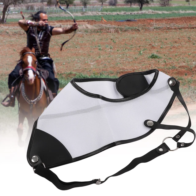 (WHITE)ADJUSTABLE ARCHERY CHEST Guard Breathable Archery Chest ...