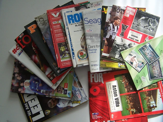 FOOTBALL PROGRAMMES, ENGLISH Leagues, Assorted Teams, Seasons, Bundle £ ...
