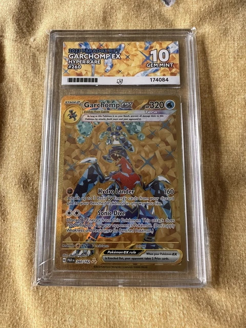 POKEMON TGC GARCHOMP Ex Paradox Rift 260/182 Holo Hyper Rare Ace Graded ...
