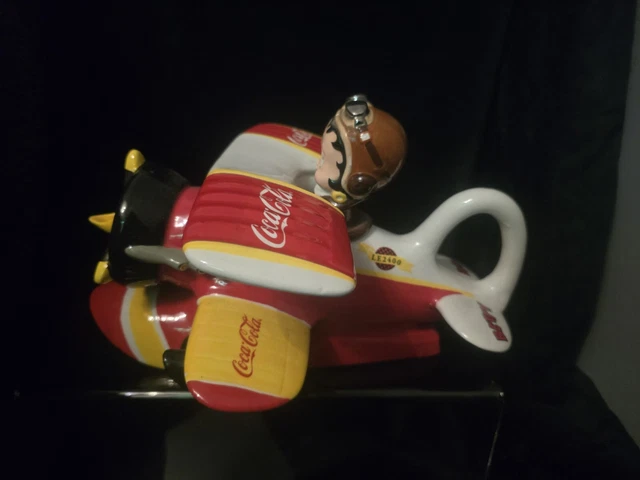 BETTY BOOP 2001 Coca-Cola Premiere Edition Biplane Teapot #1506/2400 ...