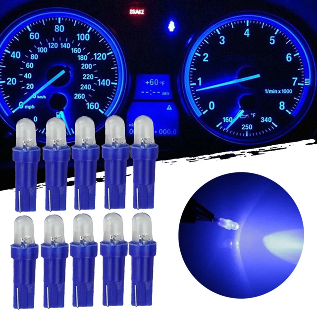 10X BLUE CAR Instrument Cluster Panel Gauge Dash LED Bulb Light T5 74 70 37 2721 $2.83 - PicClick CA