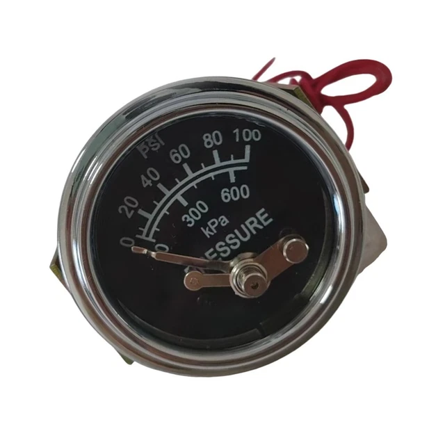 CLASSIC STYLE OIL Pressure Gauge 0 100 Psi for Car Engine ChromePlated ...