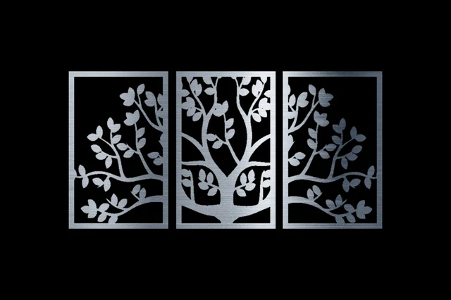 PANEL TREE DXF SVG CDR file Vector for CNC Plasma Router Laser Cut EUR ...
