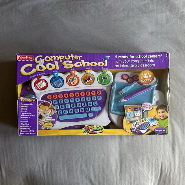 FISHER-PRICE COMPUTER COOL School Fun-2-Learn Educational Toy New 2008 ...