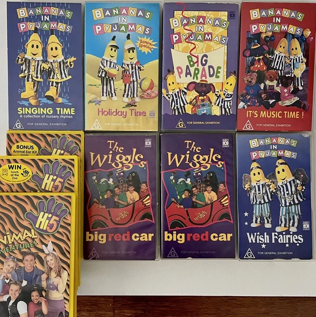 WIGGLES BANANAS IN Pyjamas, Hi 5, VHS Bundle 10 X Videos $35.00 ...