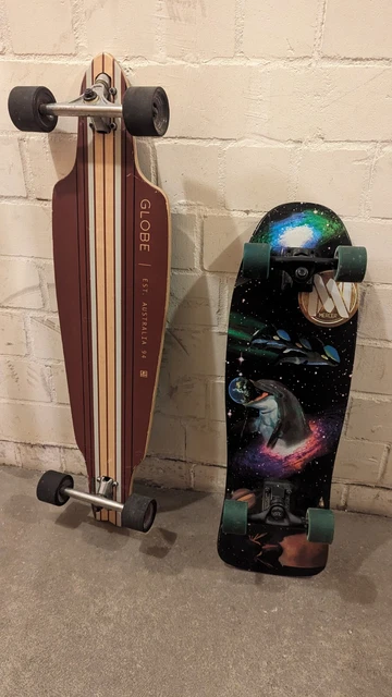 2 LONGBOARDS GLOBE Longboard Cruiser + Mercer Longboard EUR 38,98 ...