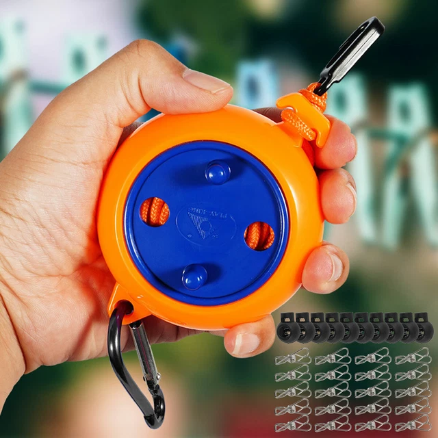 AUSZIEHBAR W?SCHELEINE MIT W?scheleinenhaken W?schetrockner Leine Cam Neu~ EUR 13,20 - PicClick DE