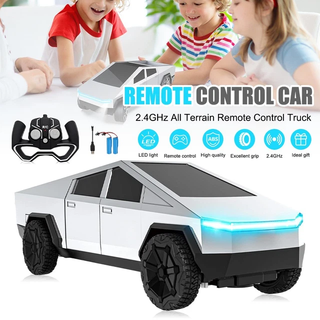 RECHARGEABLE TESLA CYBER Truck Remote Control Car Toy Xmas Gifts For ...