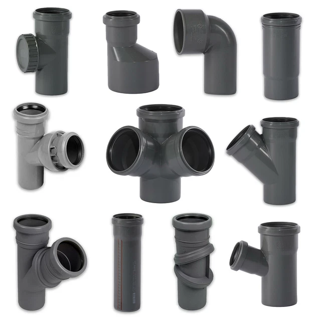 OSTENDORF HTSAFE HT Rohr Abflussrohr Abwasserrohr Bogen Abzweig Muffe HT Safe EUR 2,10 - PicClick DE