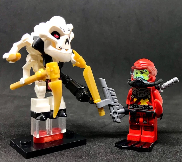LEGO KAI DIVER SONS NINJA + SAMUKAI KING BONES SKULKIN MOC THE movie ...