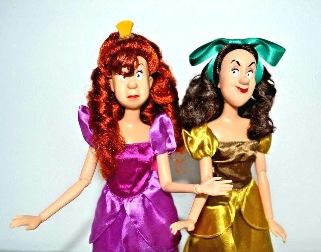 Disney Store Anastasia And Drizella Delux Dolls Cinderellas Ugly Step