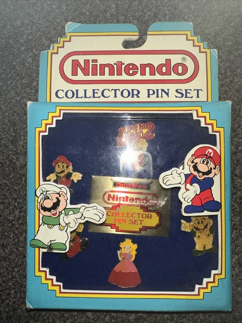 VINTAGE 1989 NINTENDO Super Mario Brothers Collector Pin Set from ...