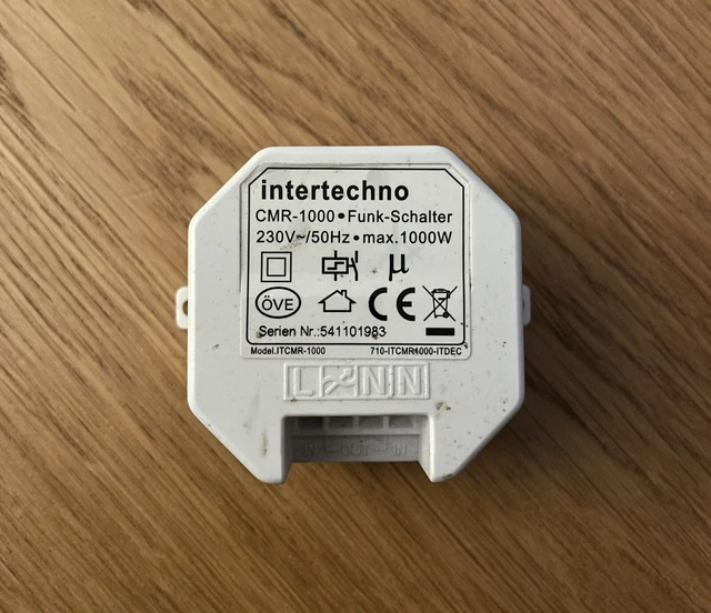 INTERTECHNO WIRELESS BUILT-IN Switch CMR-1000 Receiver ON/OFF Switch 230V/1000W £2.21 - PicClick UK