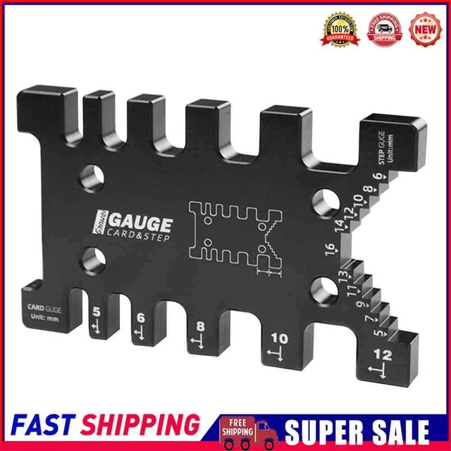 TENON CALIPER METRIC Imperial Scale Card Gauge Measuring Tool for ...