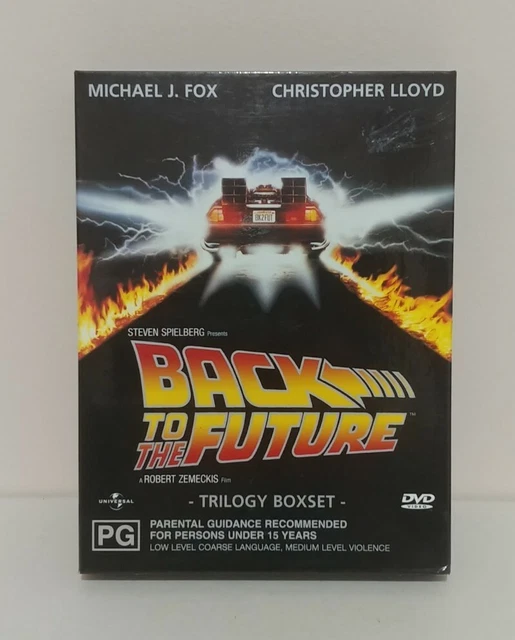 BACK TO THE Future Trilogy Boxset DVDs PAL Regions 2 & 4 Michael J Fox ...