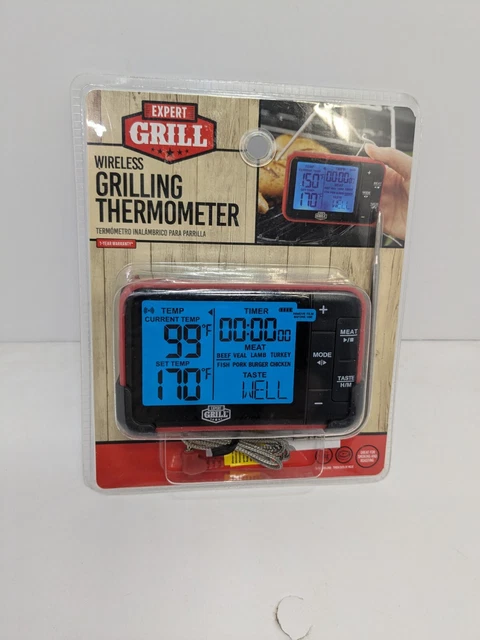 EXPERT GRILL WIRELESS Digital Grilling Thermometer BBQ model ...