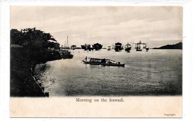MORNING ON THE IRAWADI: Burma postcard (C95150) £5.95 - PicClick UK