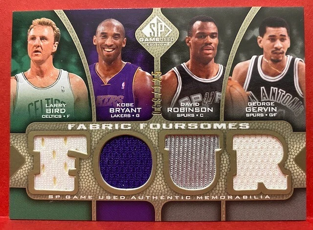 2009-10 MAILLOT UD SP jeu d'occasion BIRD/KOBE BRYANT/ROBINSON/GERVIN ...