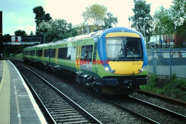PHOTO CLASS 170 Turbo 3-Car Dmu No 170 637 Passing Water Orton Station ...