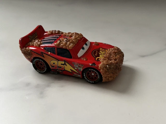 DISNEY PIXAR CARS Diecast 1:55 Lightning McQueen Nature Drive With ...