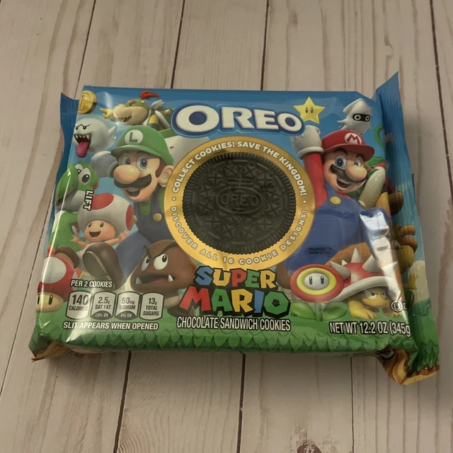 NABISCO OREO LIMITED Edition Super Mario Chocolate Sandwich Cookies 12 ...