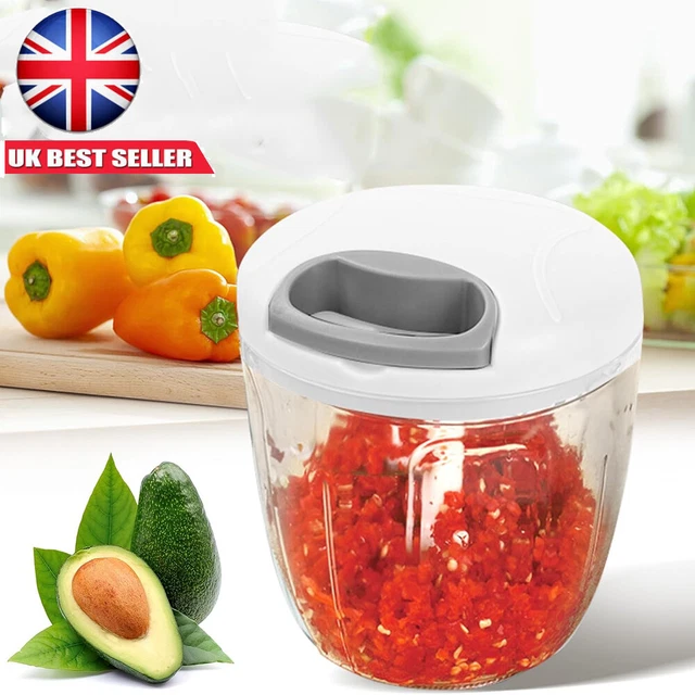 WENKEN PRACTICAL FOOD Processor with Pull-String Mechanism, Mini Food ...