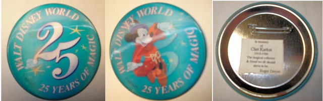 WALT DISNEY WORLD-25TH Anniversary Pin-1996-Flickers from Mickey to 25 ...