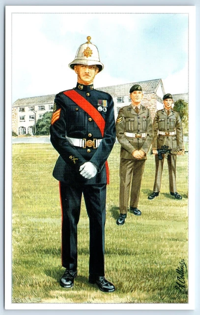 POSTCARD ROYAL MARINES Colour Sergeant in No. 1 Dress Uniform £2.00 ...