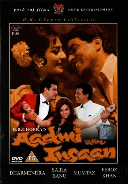 AADMI AUR INSAAN - RARE YRF BOLLYWOOD DVD - Dharmendra, Saira Banu ...